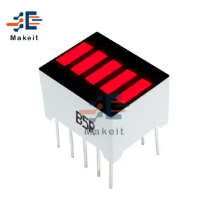 5/lots 5 Segment Red Color 1 Digit Bar LED Display Electronic PCB Board ...